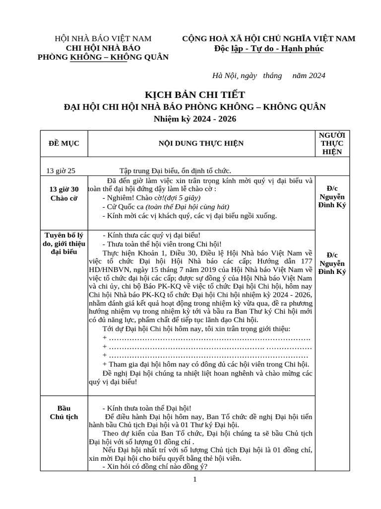 6.Kịch bản chi tiết ĐH CHNB 2024-2026 (chuẩn) | PDF
