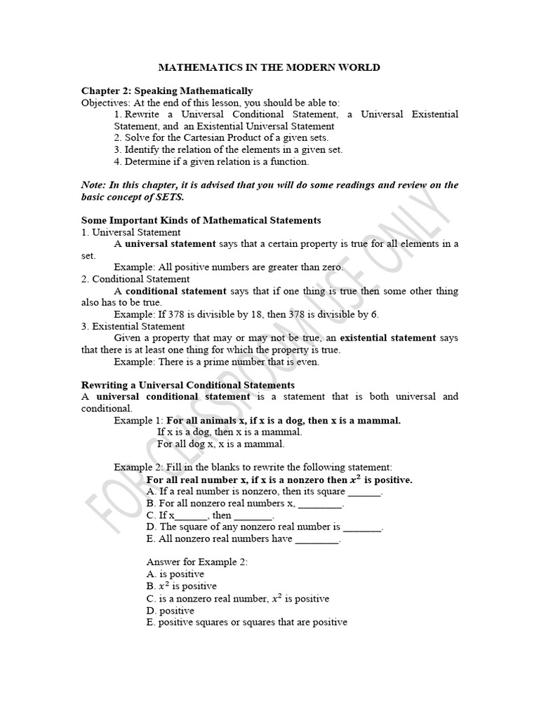 Speaking Mathematically | PDF | Function (Mathematics) | Language Arts ...