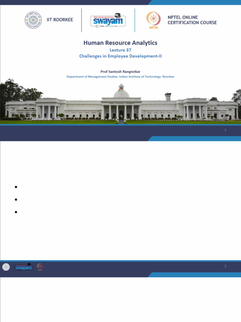 HR Analytics Lec 37 | PDF