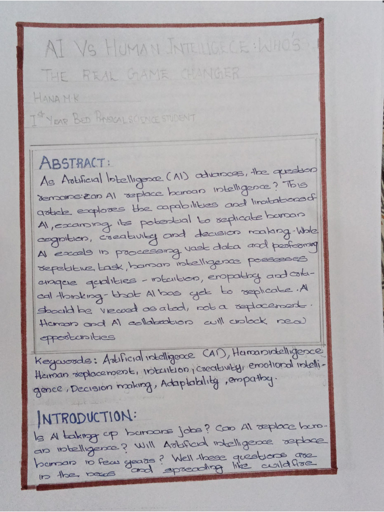 Article AI VS HUMAN | PDF