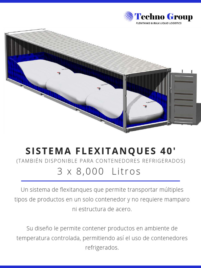 Flexitank 40' Refeer - Brochure ES (1) - Compressed | PDF