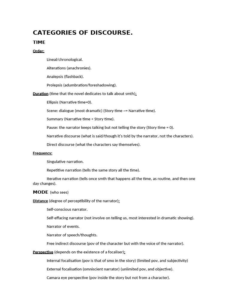 Categories of Discourse | PDF