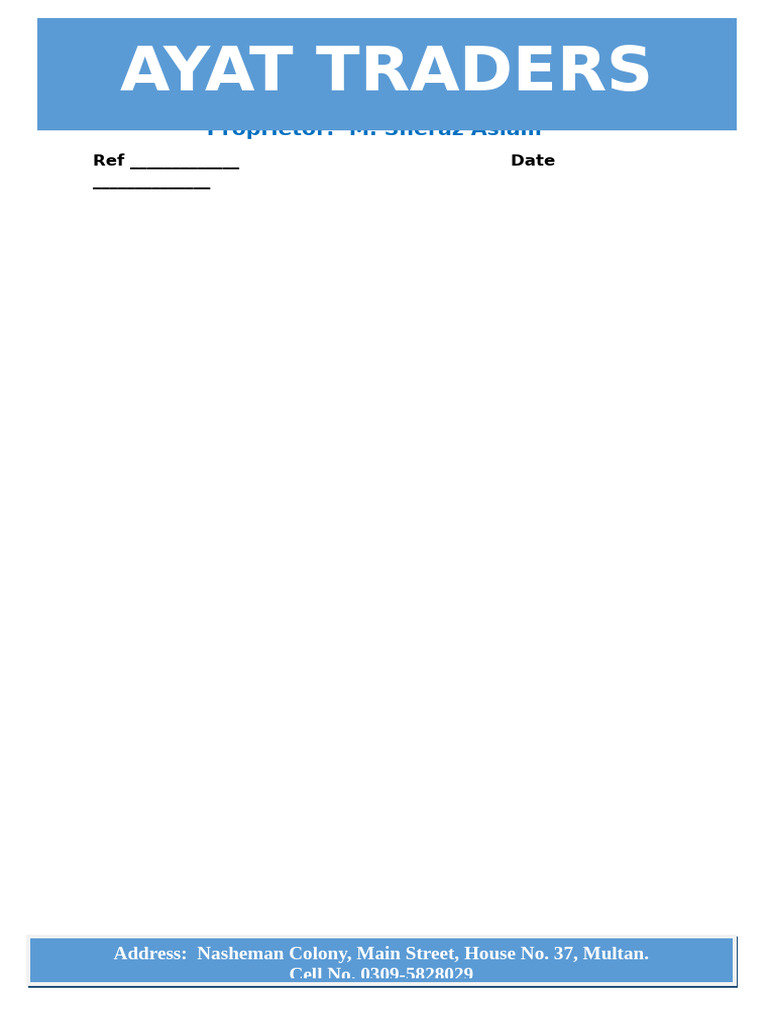 Letter Head | PDF
