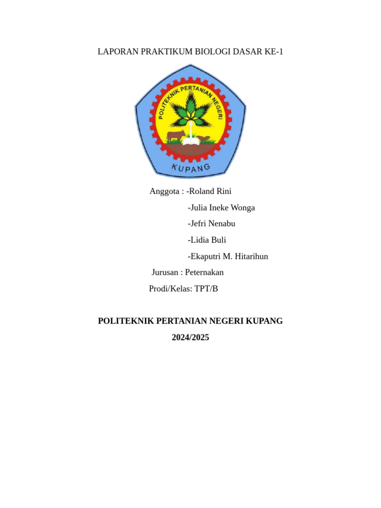 Contoh Laporan Resmi Praktikum | PDF
