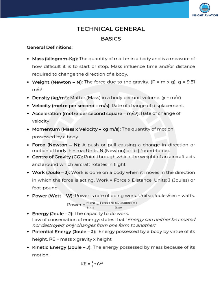 Technical General | PDF | Pressure | Teaching Methods & Materials