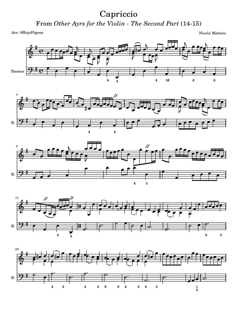 Capriccio | PDF