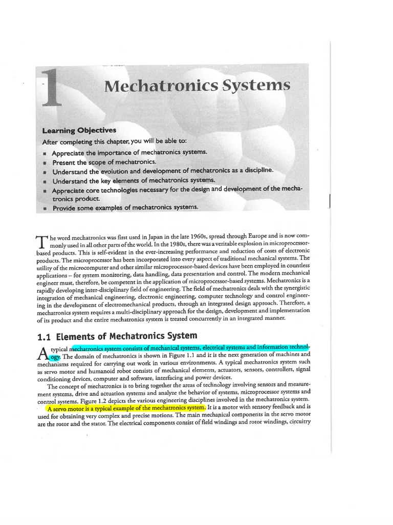 Mechatronics Ramchandran | PDF