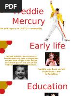 Freddie Mercury Reading Comprehension Exercises 119763 | PDF
