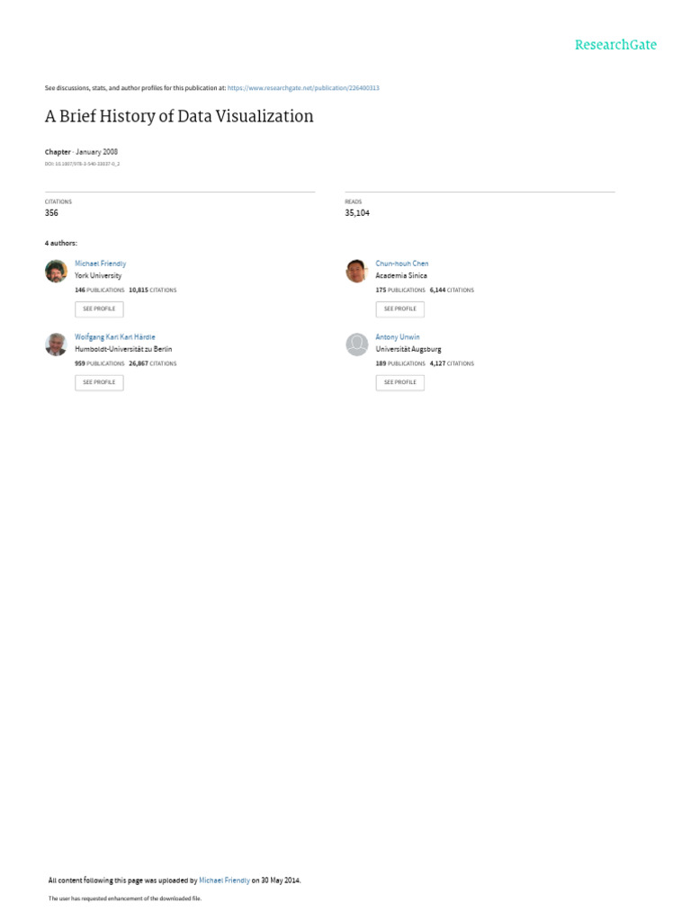 A Brief History of Data Visualization | PDF | Contour Line | Longitude
