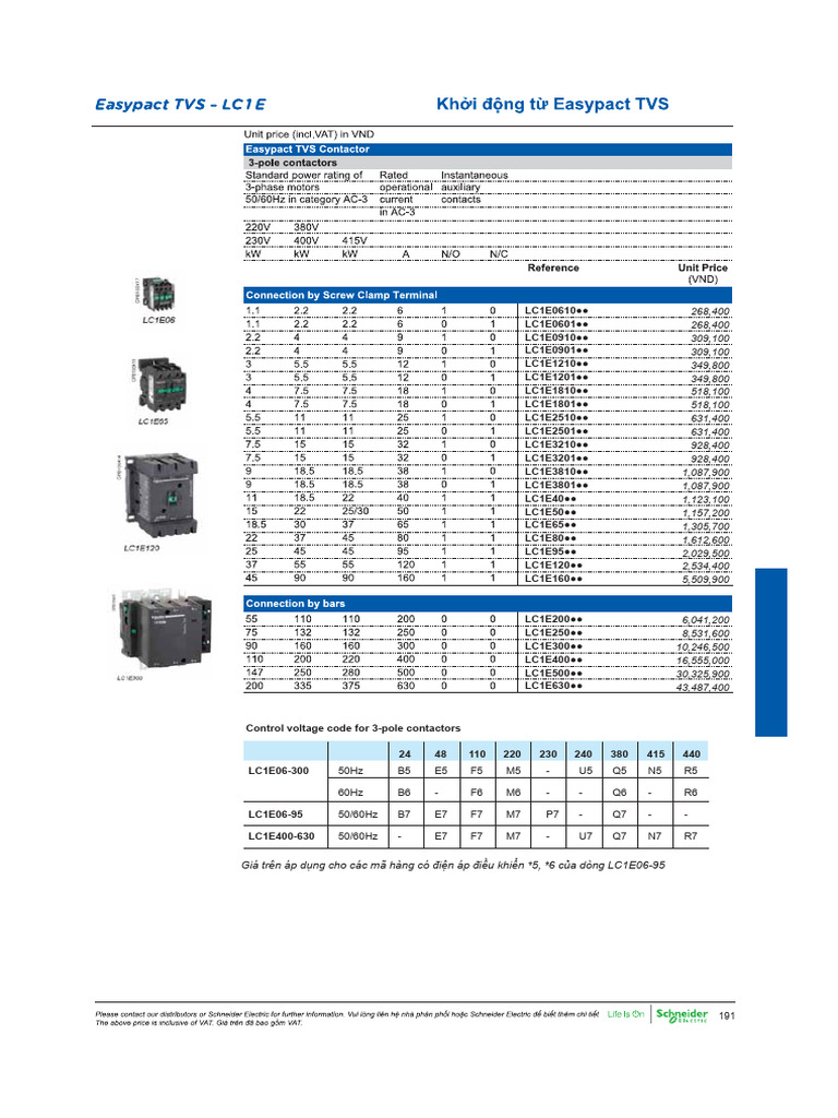 Contactor Schneider | PDF