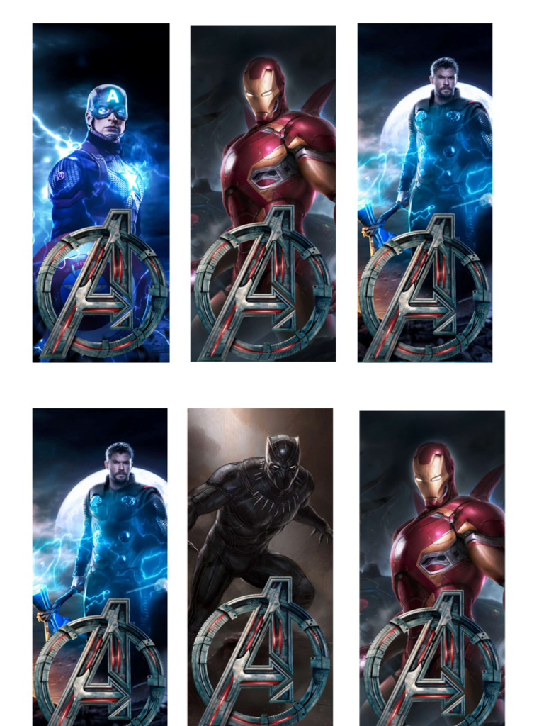 Marques Page Avengers | PDF