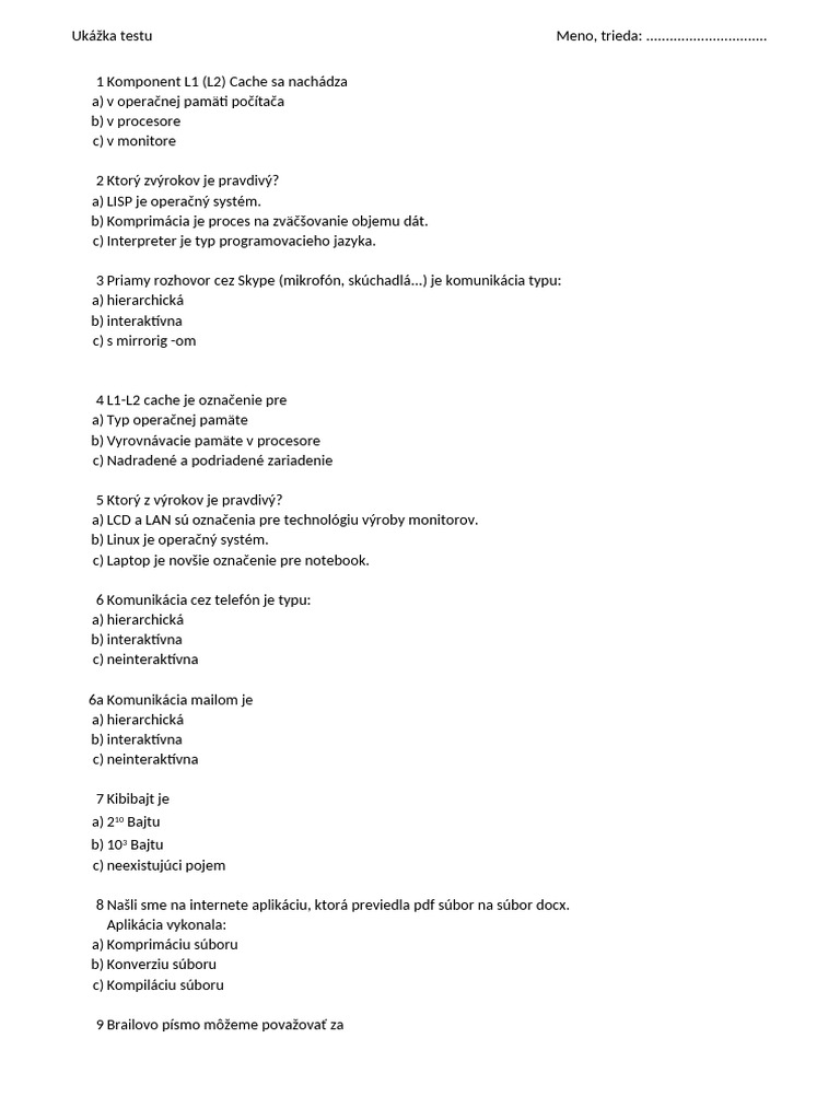 04 Lex K-Z ukÃ¡Å Ka Otã¡zok 2 | PDF