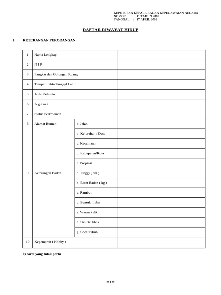 DRH 7 HALAMAN Kosong | PDF