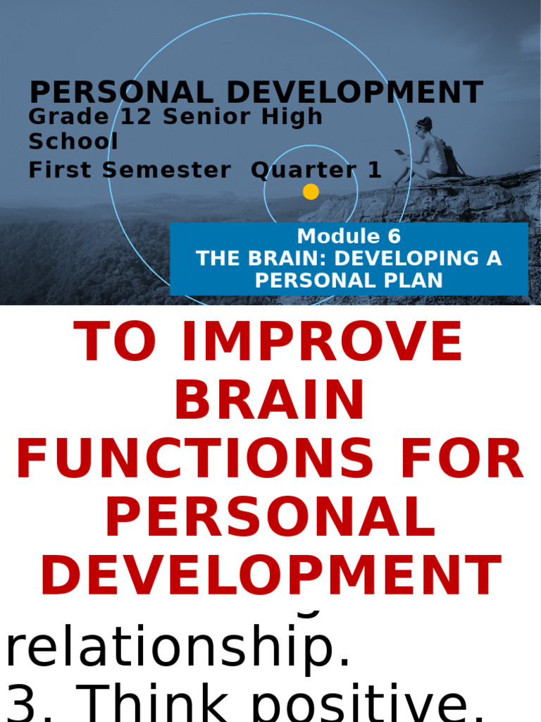 Personal Brain Development Plan | PDF | Career & Growth | Self-Improvement