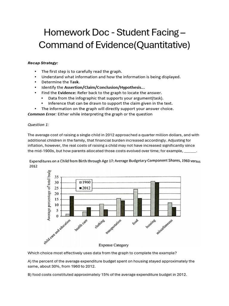 Command of Evidence Quant | PDF