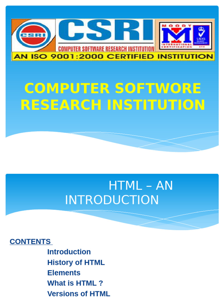 CSRI Powerpoint | PDF