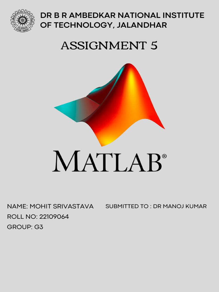 Assignment 5 Mohit 22109064 | PDF