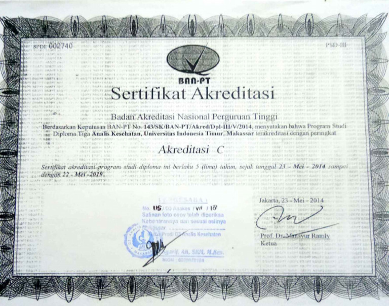 Akreditasi Prodi Atlm | PDF