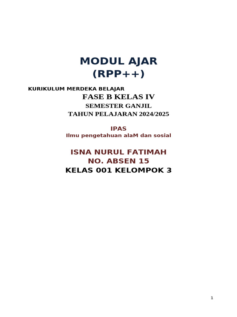 Lancar Nanda Bawanti Pembuatan Rencana Aksi 3 | PDF