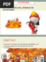 Folleto Manejo de Extintores | PDF | Incendios | Materiales