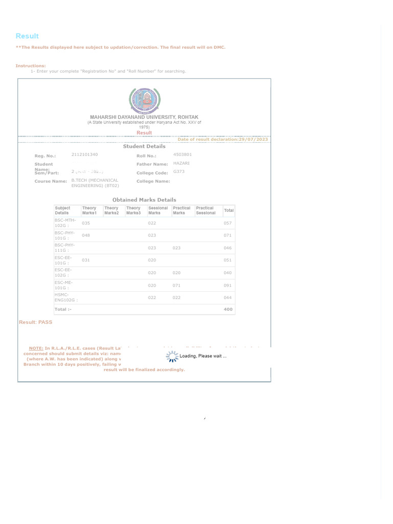 Maharshi Dayanand University, Rohtak | PDF