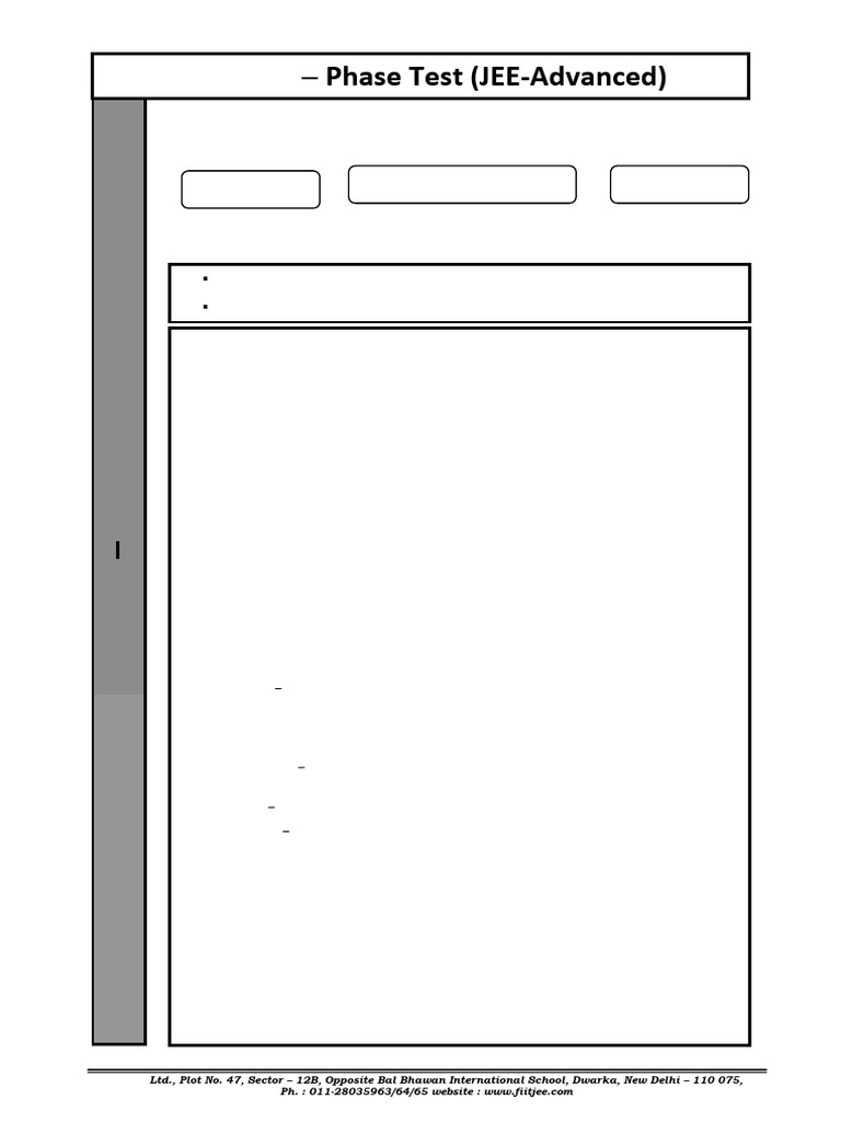 11 - Cty 2325 - de Lot - RT2 - CPT-2 - Jee Paper-1 | PDF