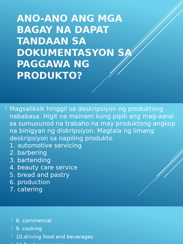 Ano-Ano Ang Mga Bagay Na Dapat Tandaan Sa | PDF