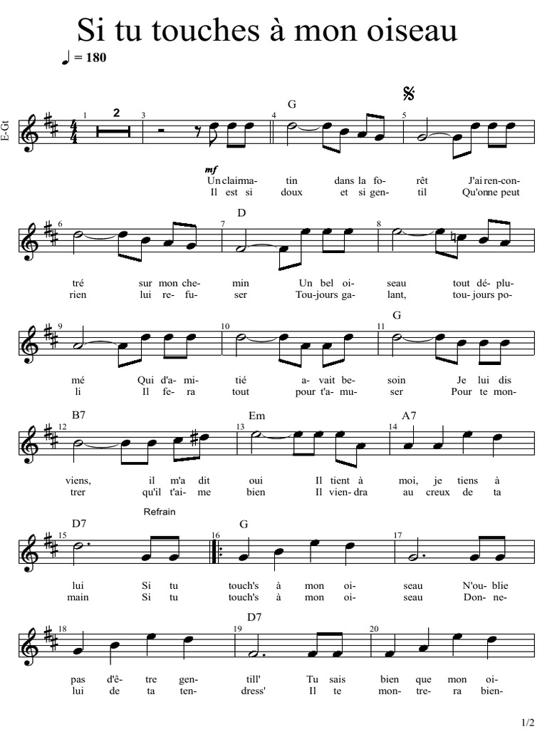 Si Tu Touches À Mon Oiseau | PDF
