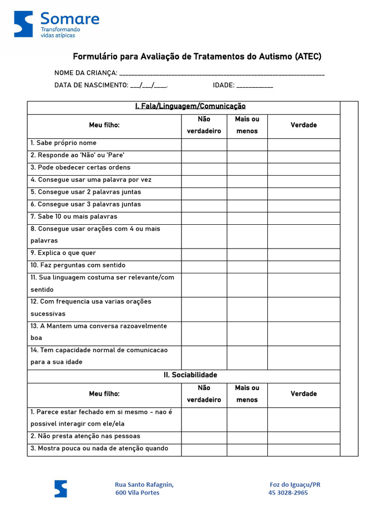 Escala Atec | PDF