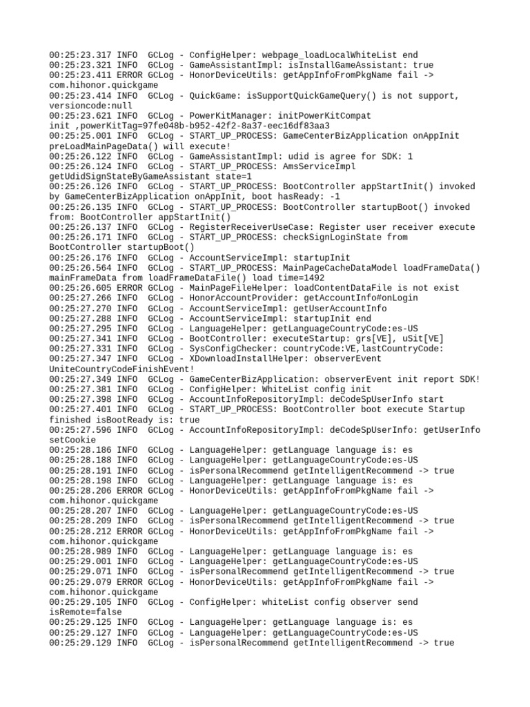 Informe de Errores de QuickGame | PDF