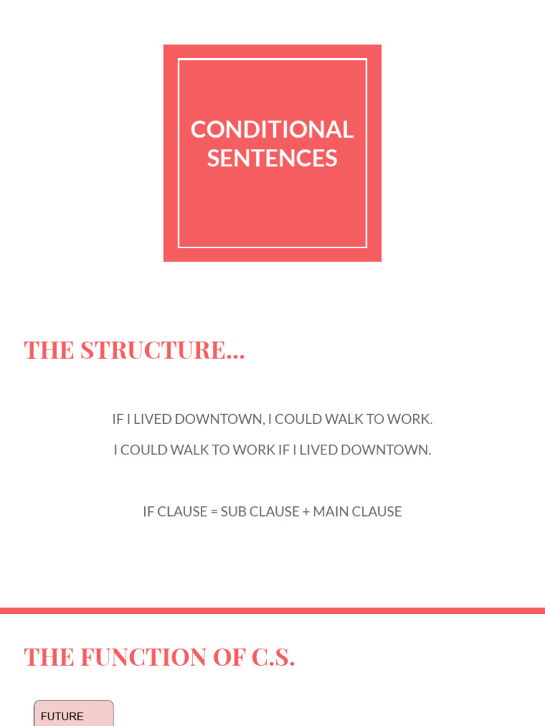 Conditional Sentences | PDF
