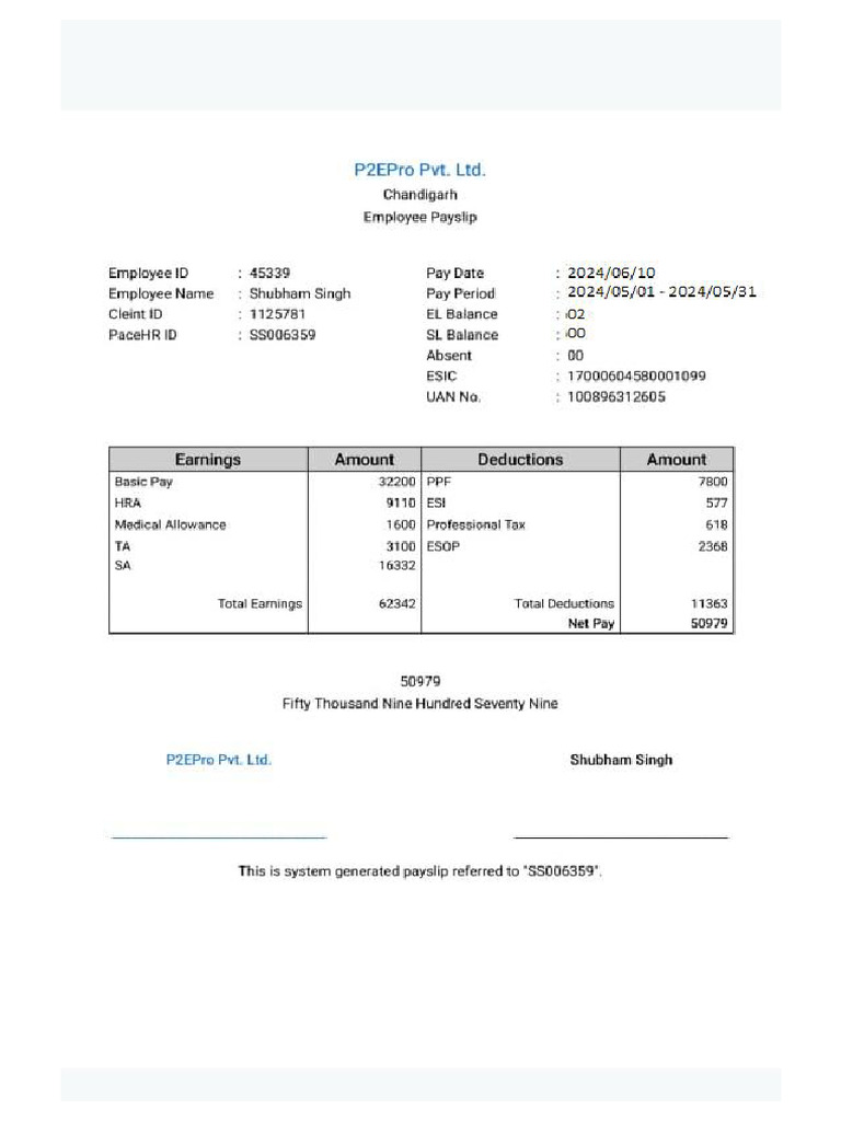 Payslip June | PDF
