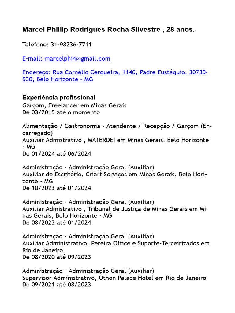 Marcel Phillip Rodrigues Rocha Silvestre | PDF