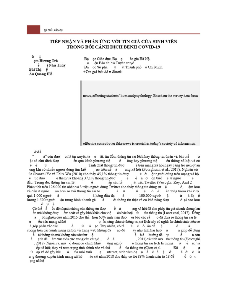 L TH Mai Oanh PHM HNG TR Nguyn TH NH Thu Bi TH Diu Linh U Quang Hiu | PDF