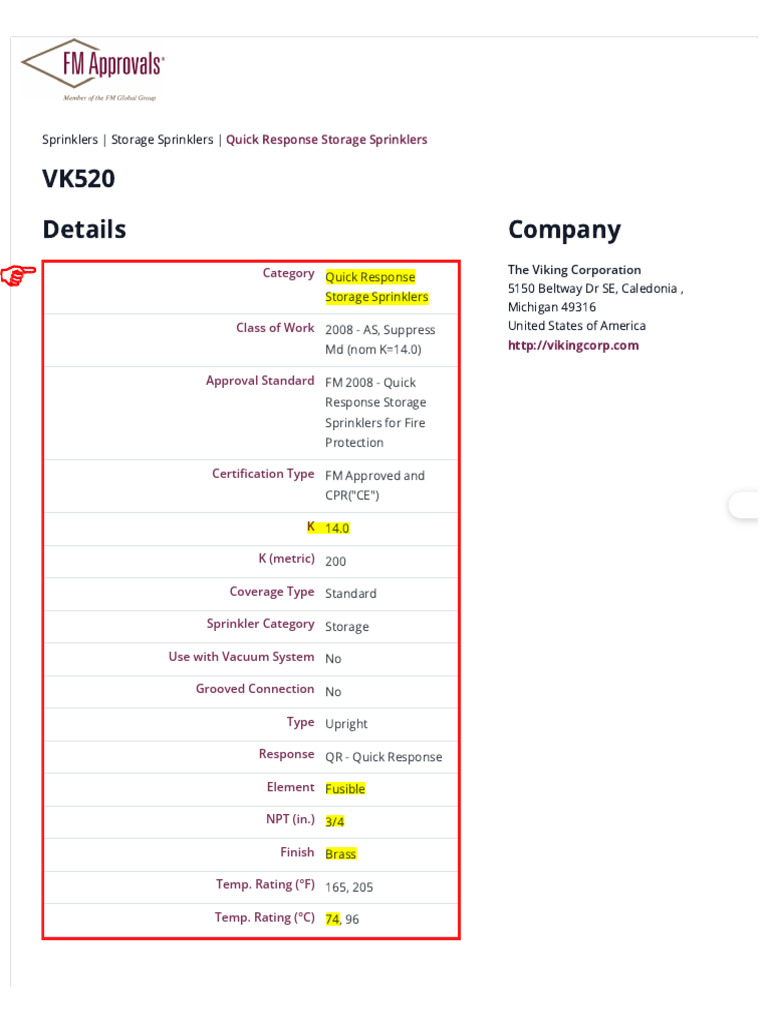 FM Approvals - VK520 | PDF