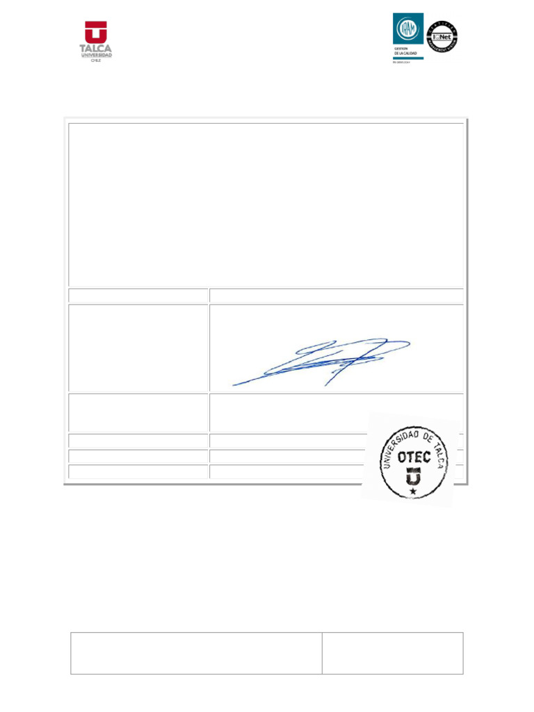 Manual de Calidad OTEC Utalca | PDF