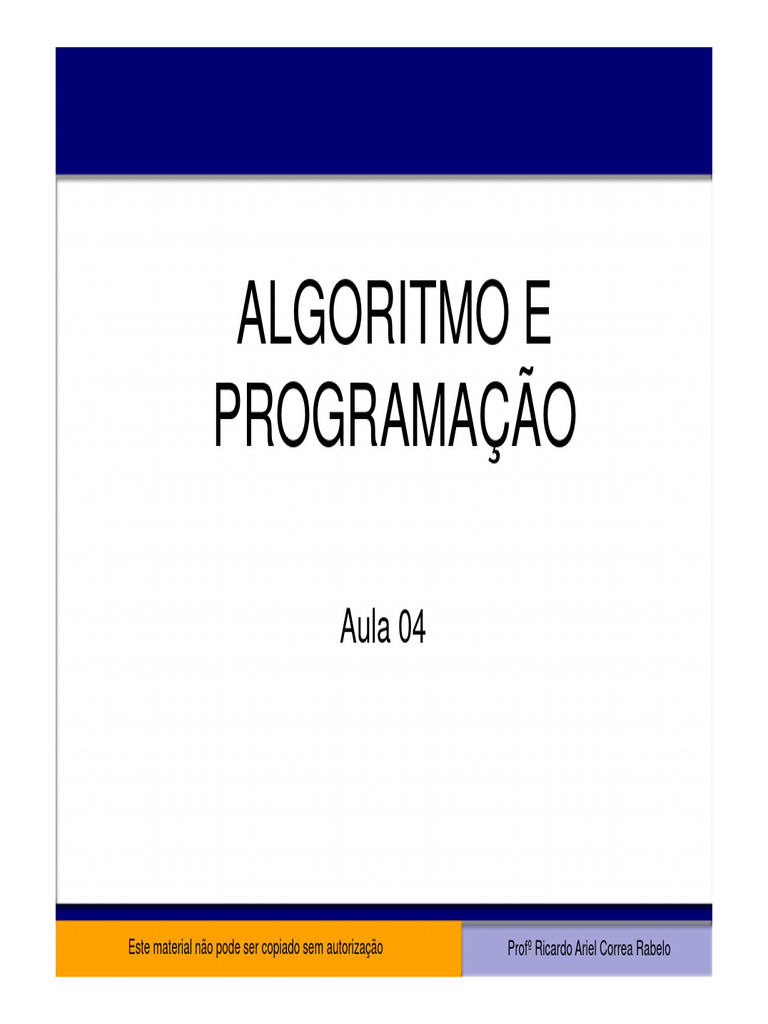 Aula 04 | PDF