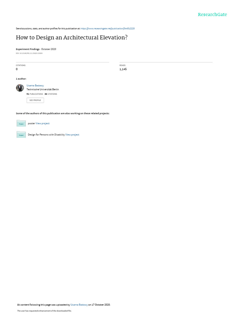 How To Design An Architectural Elevation | PDF