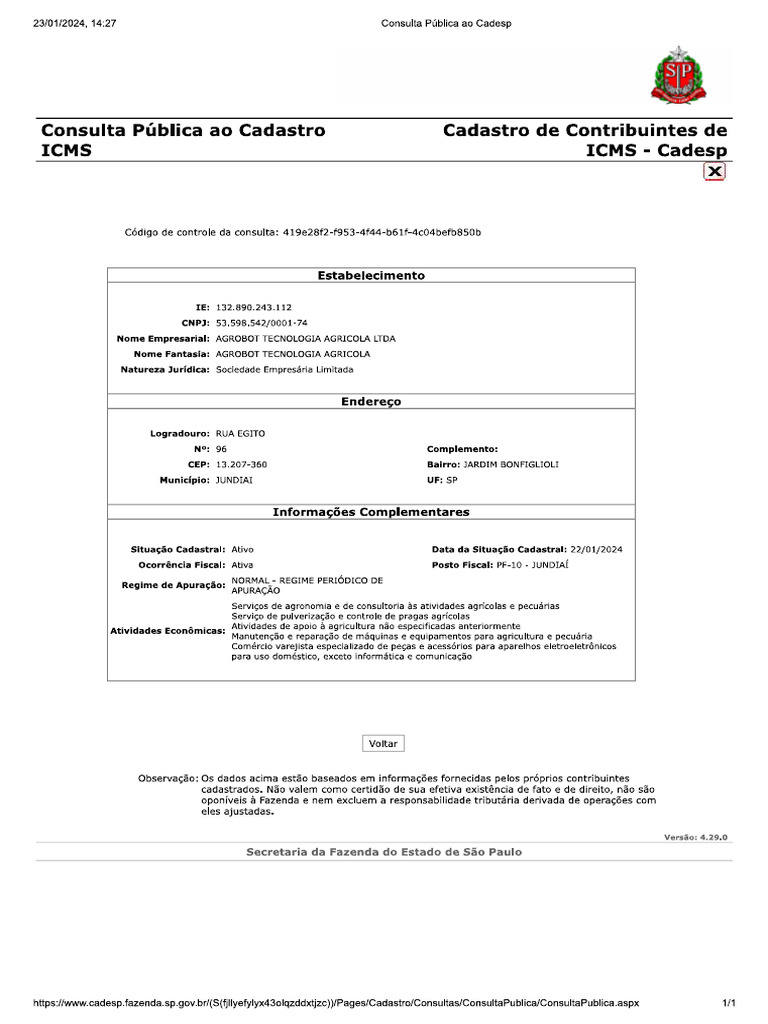 SINTEGRA | PDF