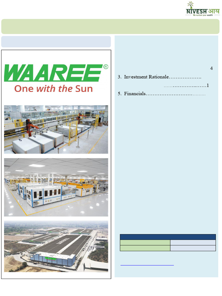 Waaree Energies - IPO Note | PDF
