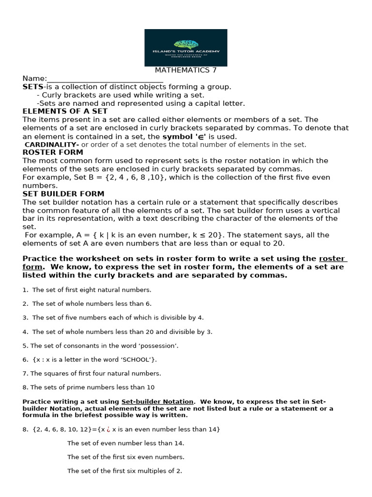 Mathematics 7 | PDF