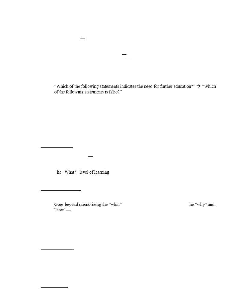 Process For Analyzing Test Questions | PDF