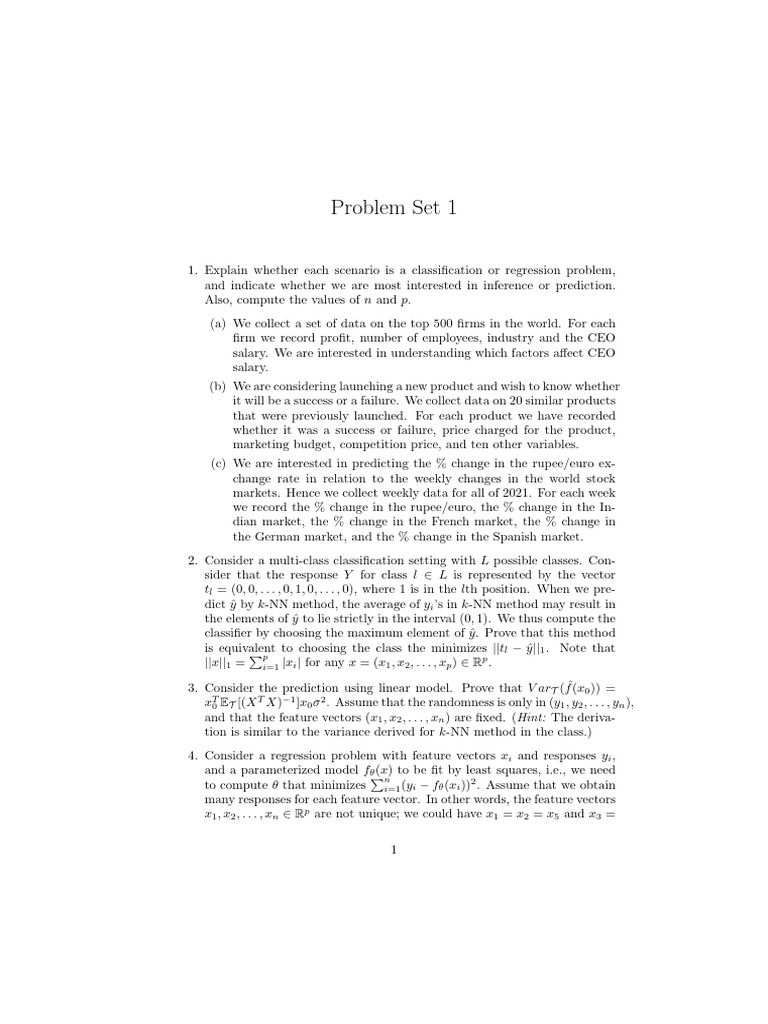 Problem 1 | PDF