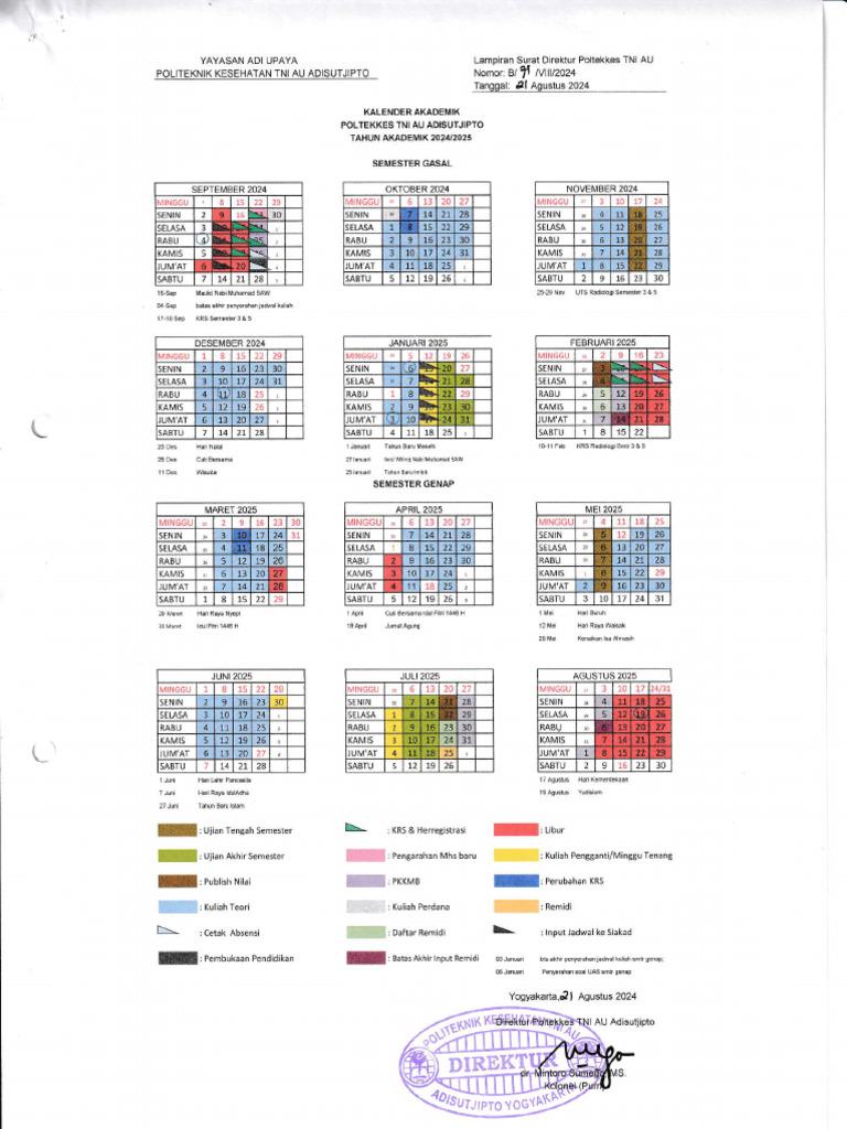 Soft Kalender Akademik 2425 | PDF