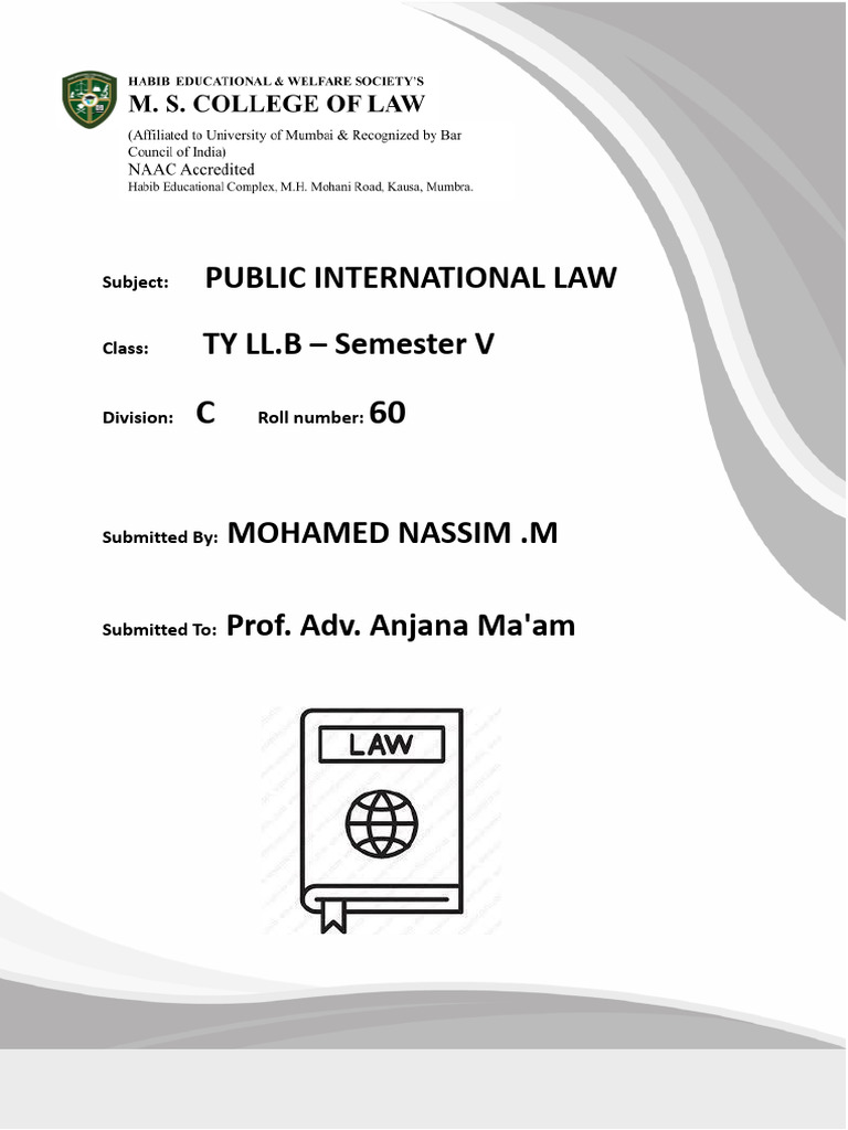 Assignment - Cover Page - Semester V @digamber - 2024 | PDF