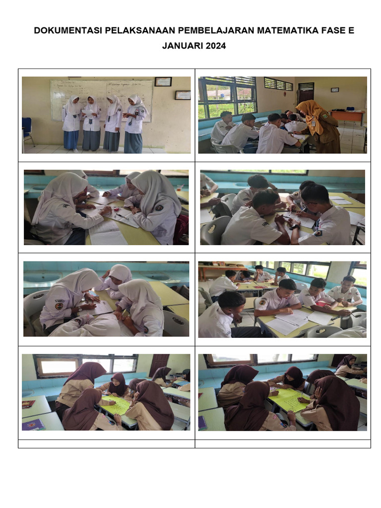 Dokumentasi Pelaksanaan Pembelajaran Matematika Fase e | PDF