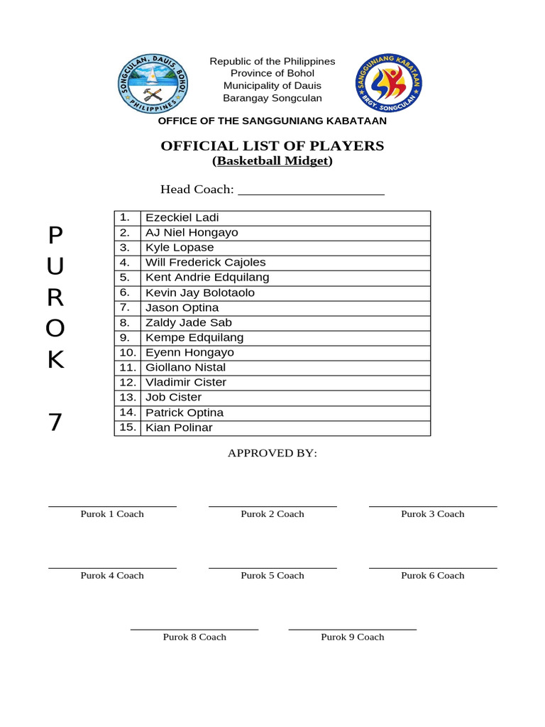 Purok 7, 8, and 9 | PDF