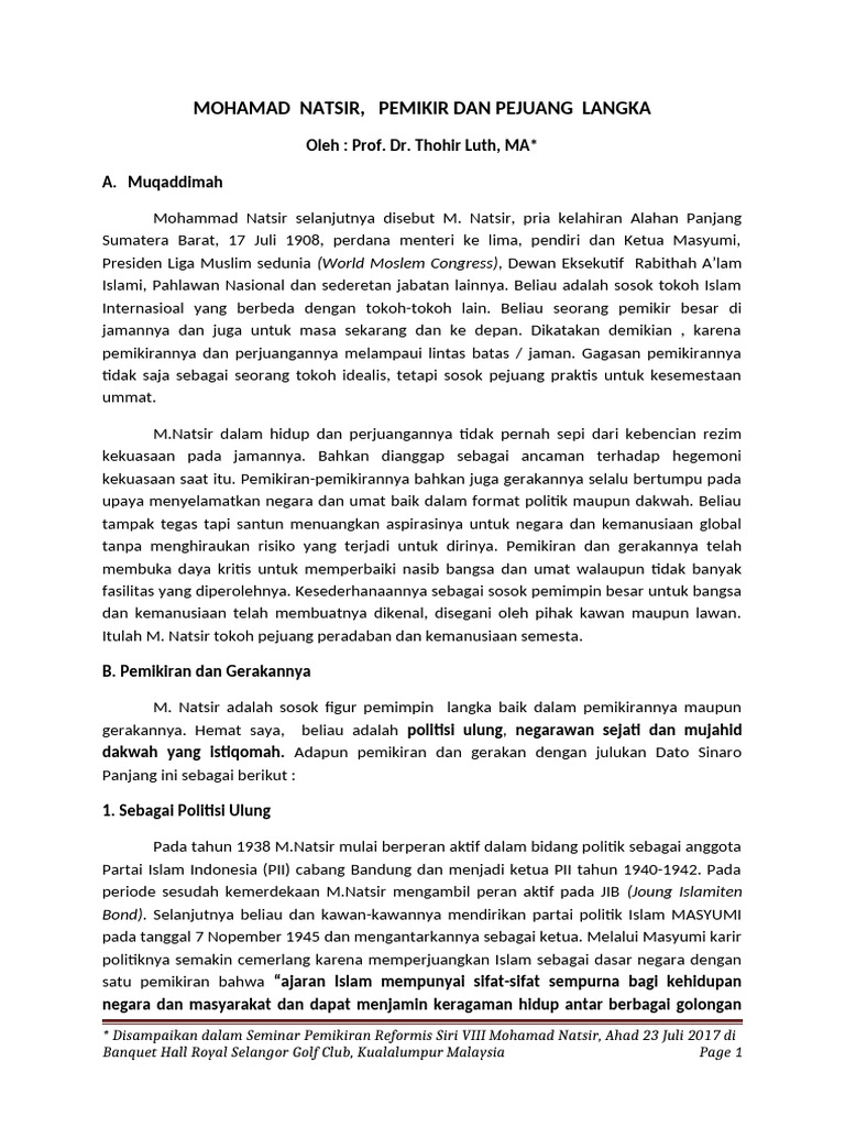 Pejuang Dan Pemikir Langka | PDF