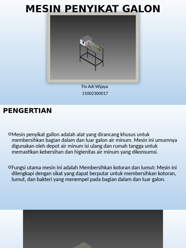 Mesin Penyikat Galon | PDF