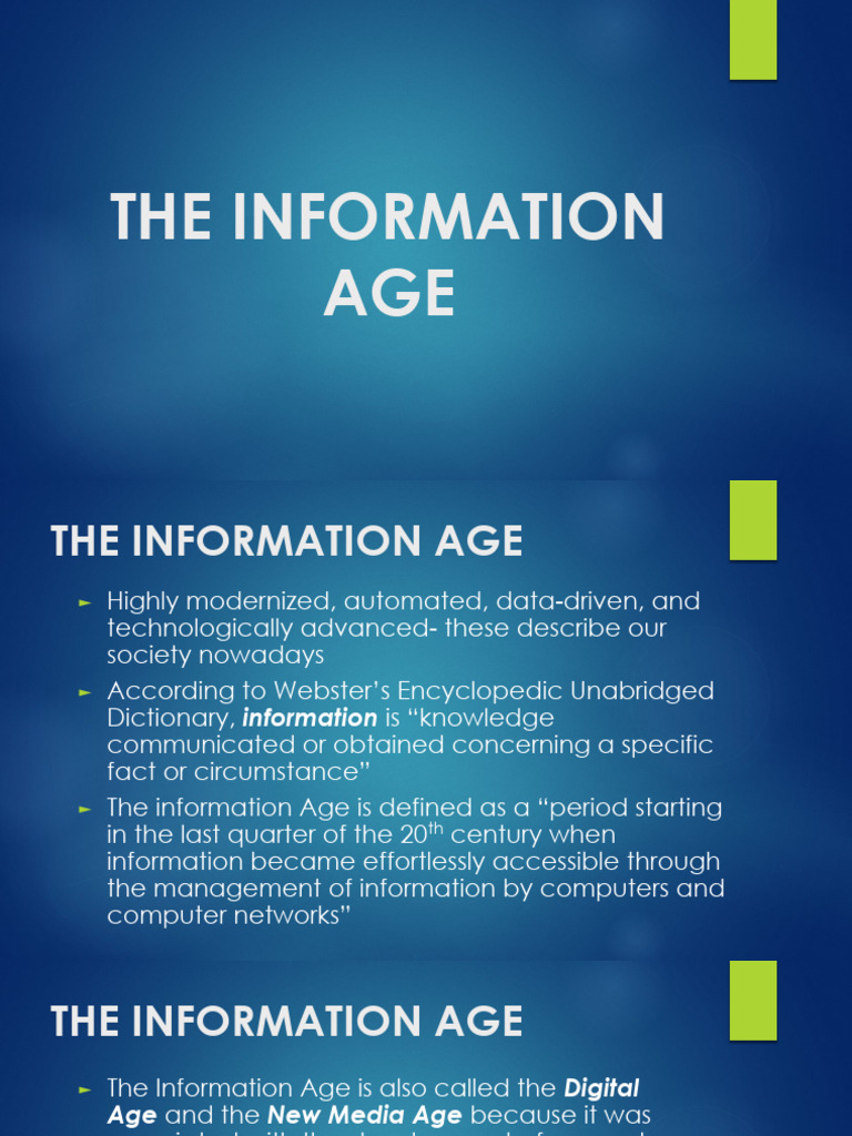 STS Lesson 6 Information Age | PDF